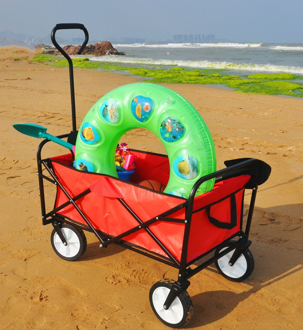 Grocery Wagon with Wheels Collapsible Cart, SEGMART Wagon for Grocerie