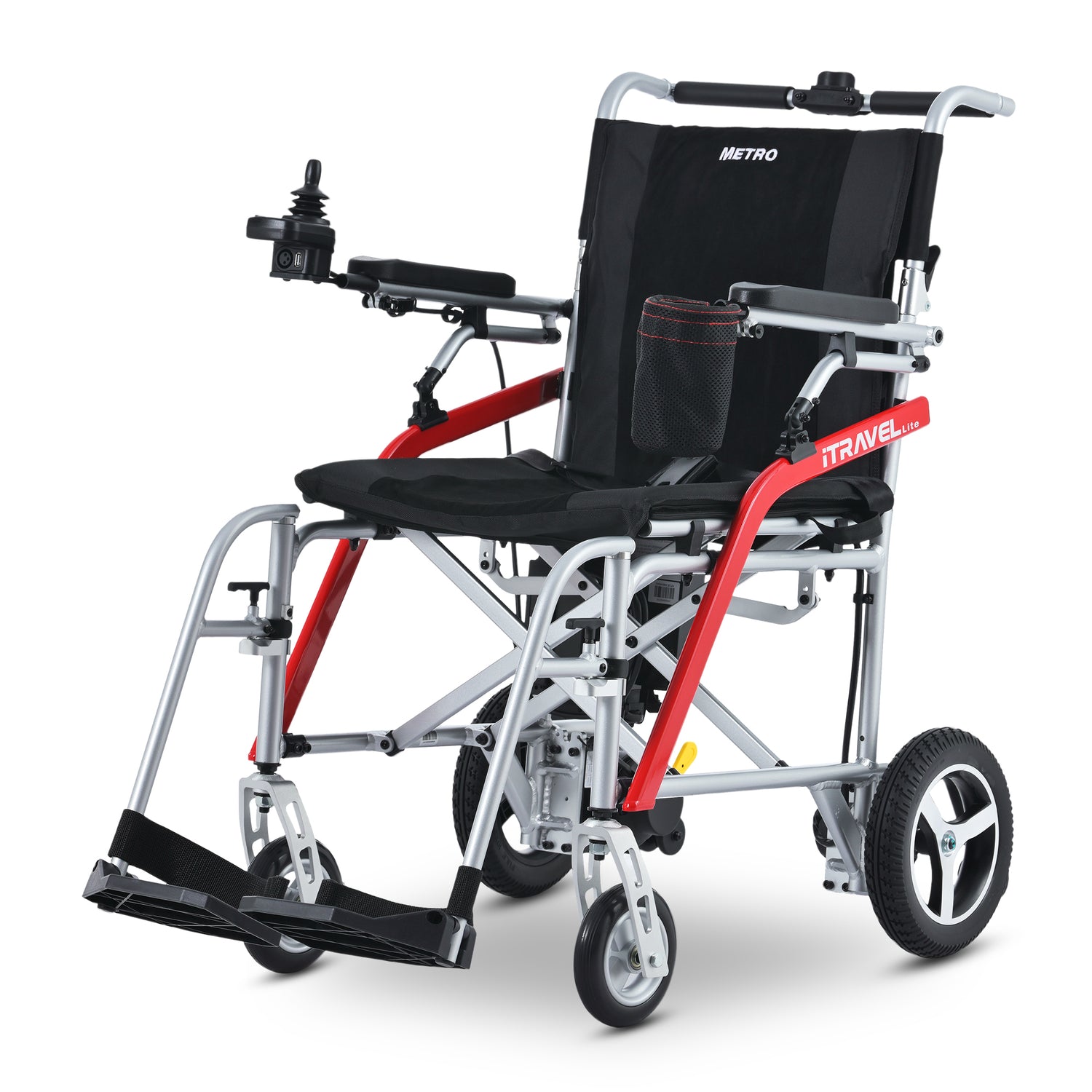 Segmart Lightweight Foldable Electric Wheelchair for Adults, 18" Wide ...