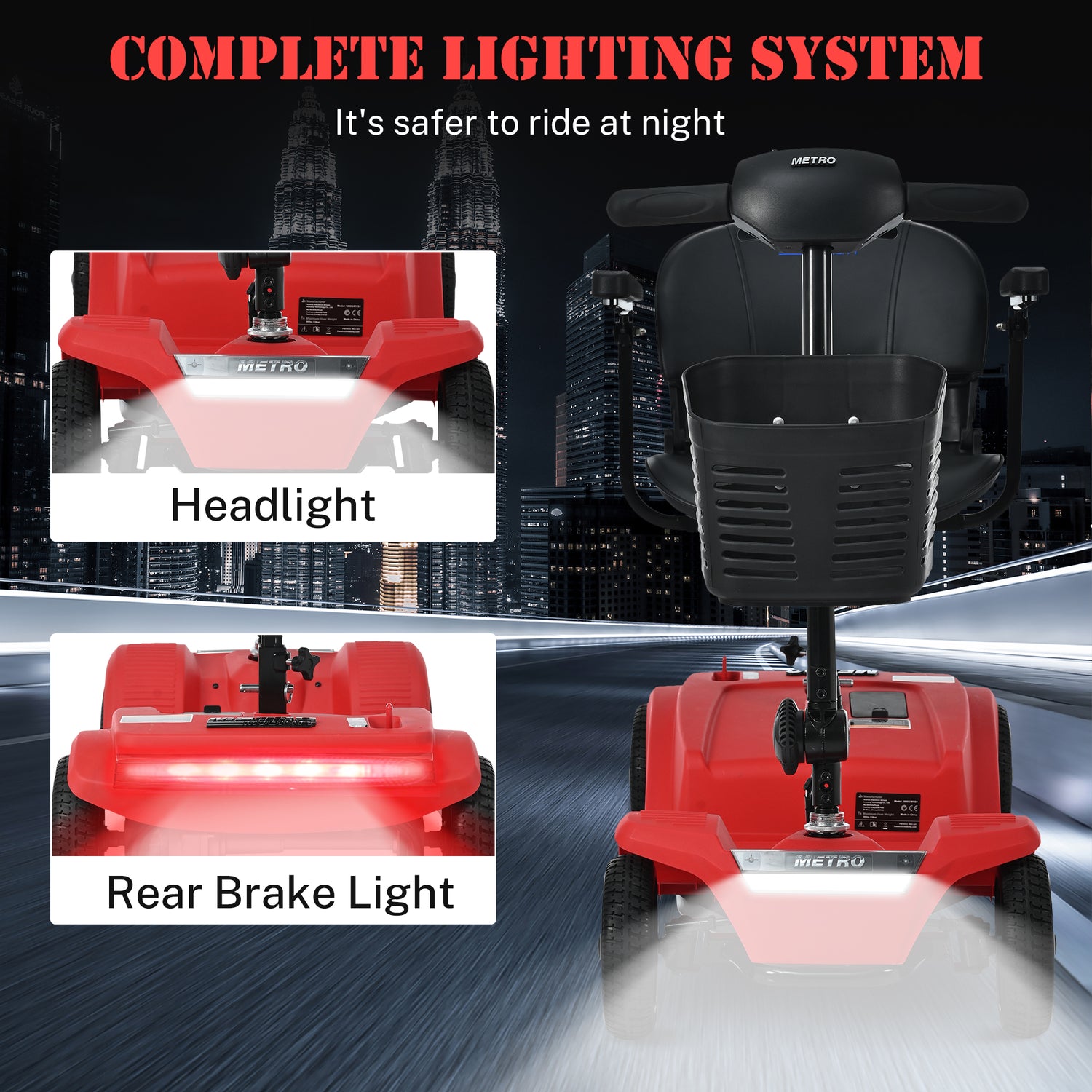 Segmart Mobility Scooter for Seniors, Heavy Duty 4-Wheel Mobile Device ...