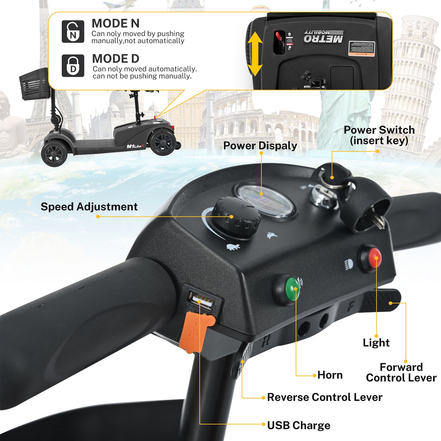 Segmart Mobility Scooter for Seniors, Heavy Duty 4-Wheel Mobile Device ...