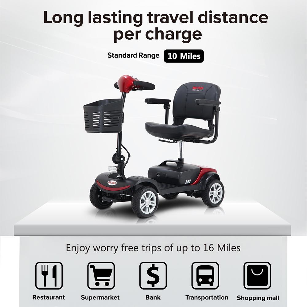 SEGMART Mobility Scooters, 4 Wheel Mobility Scooter, Motorized Electri