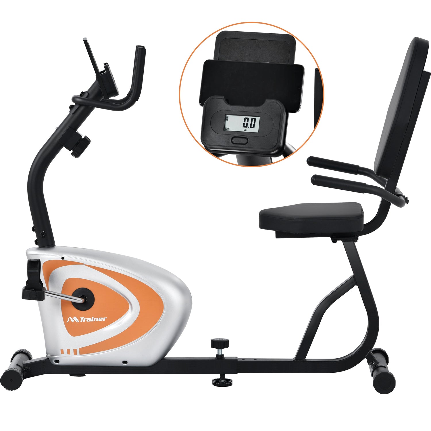 Home Exercise Equipment, Recumbent Bike with Digital Monitor, 8-Level ...