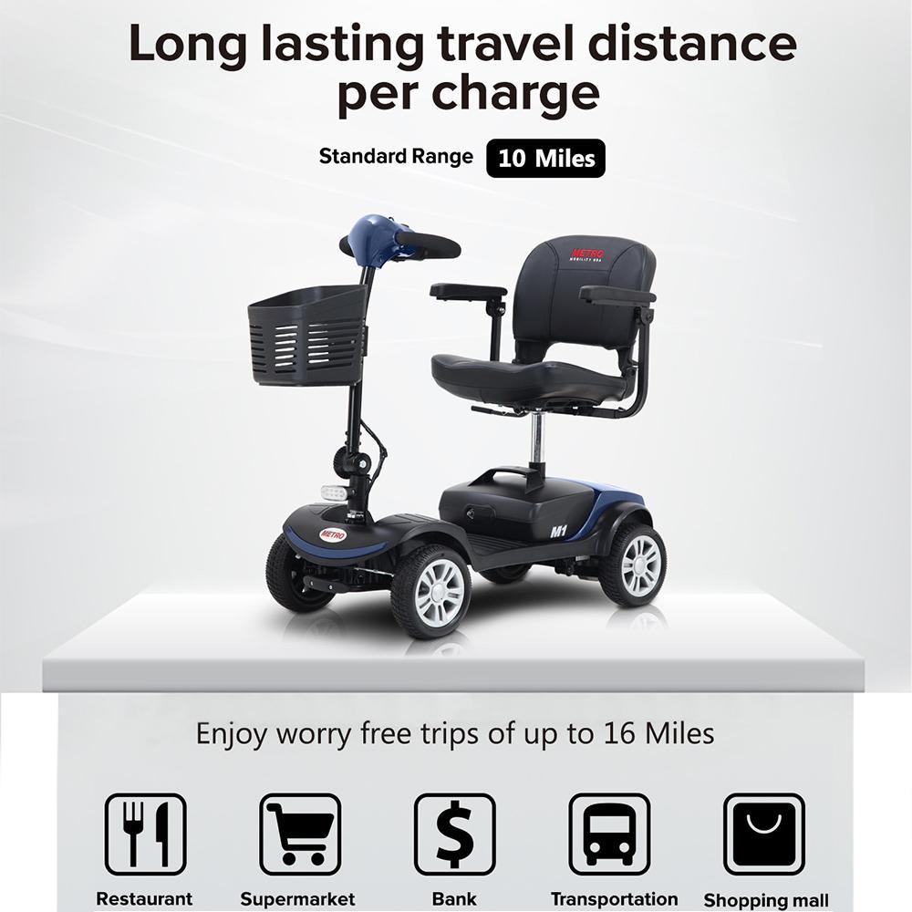 SEGMART Mobility Scooters, 4 Wheel Mobility Scooter, Motorized Electri