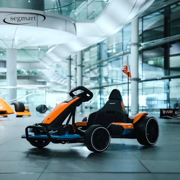 Segmart® Mclaren Electric Go Kart, 24V Outdoor Driftable Kids Race Car ...