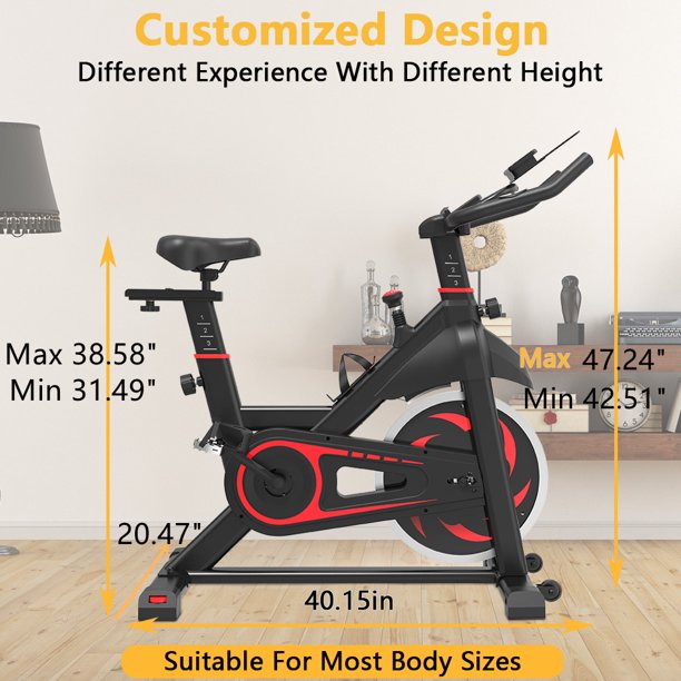Exercise Cycling Bike, Professional Indoor Cycling Bike,Smooth Quiet B ...